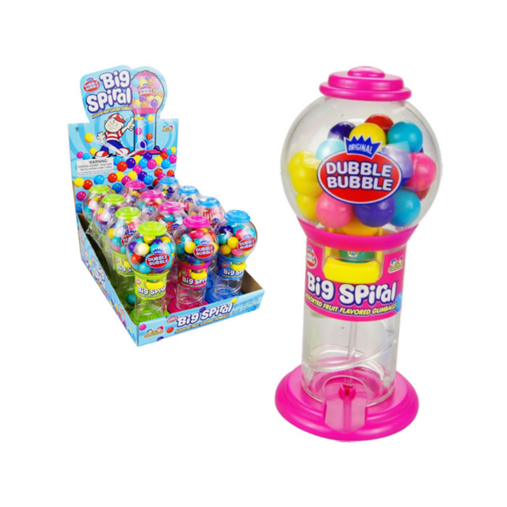KIDSMANIA DUBBLE BUBBLE BIG SPIRAL DISPENSER 12/1.13 OZ – Solly's Sweets